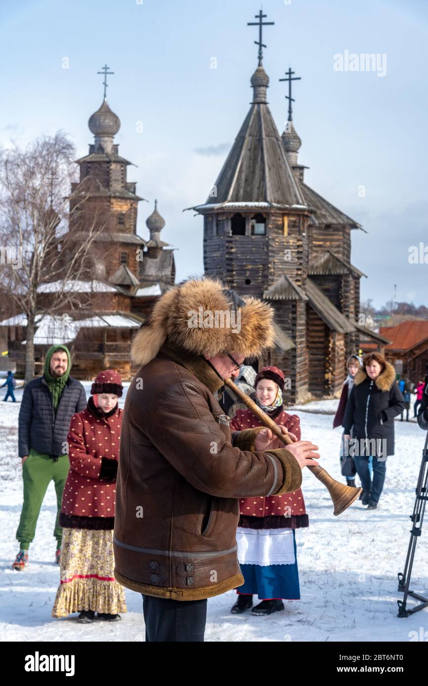 Maslenitsa Festival. Traditional national celebration in russian folk ...
