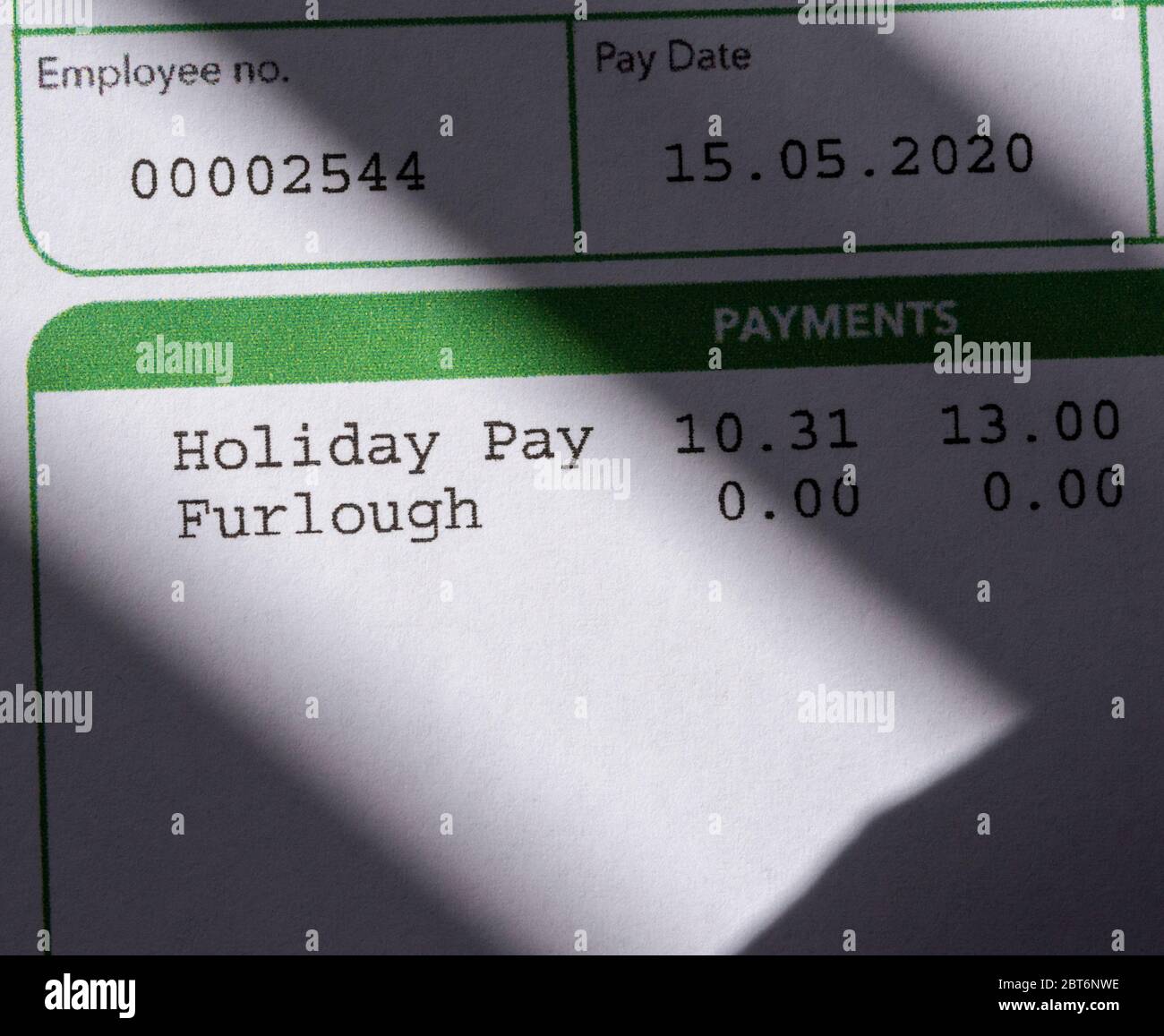 Salary slip hi-res stock photography and images - Alamy
