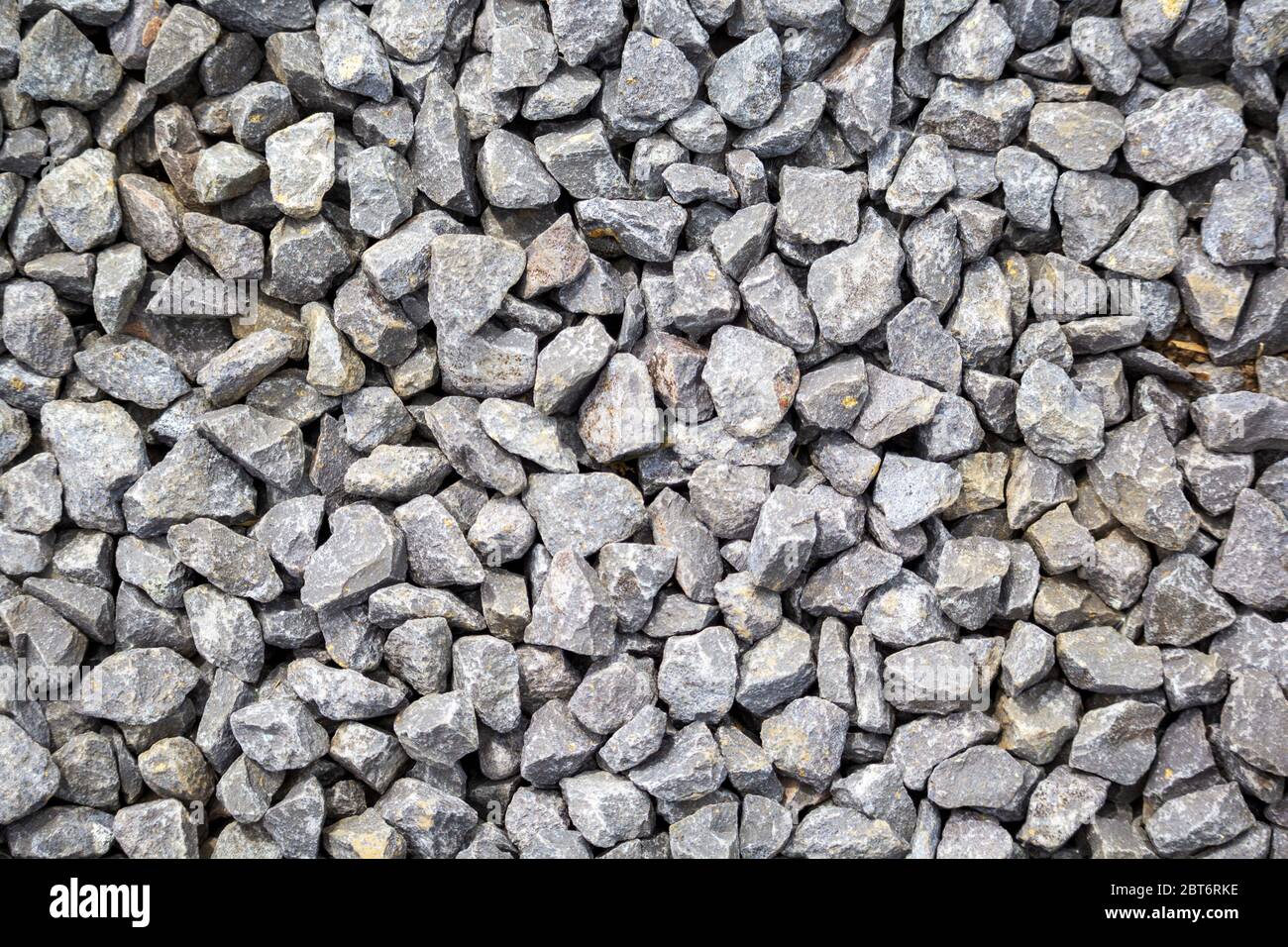 larger lumps of stone, gravel as the foundation of a wind turbine Stock ...