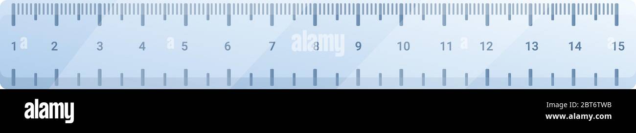 Transparent ruler icon. Cartoon of transparent ruler vector icon for ...