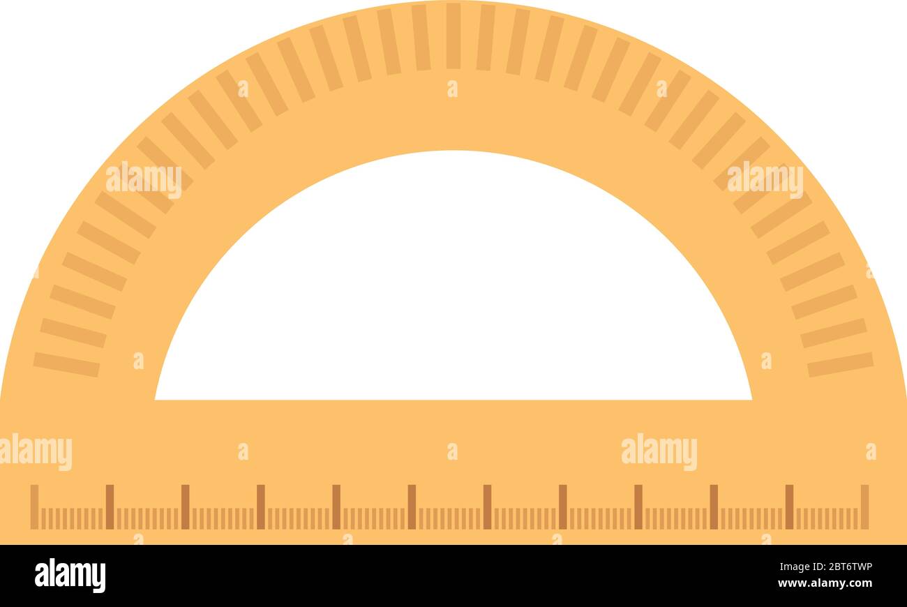 Wood protractor icon. Cartoon of wood protractor vector icon for web ...