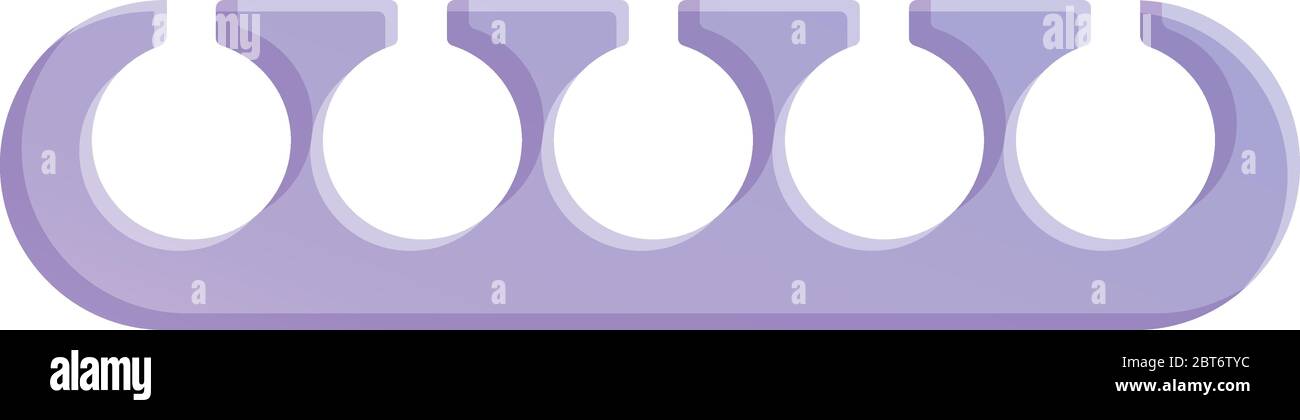 Toe separator icon. Cartoon of toe separator vector icon for web design ...