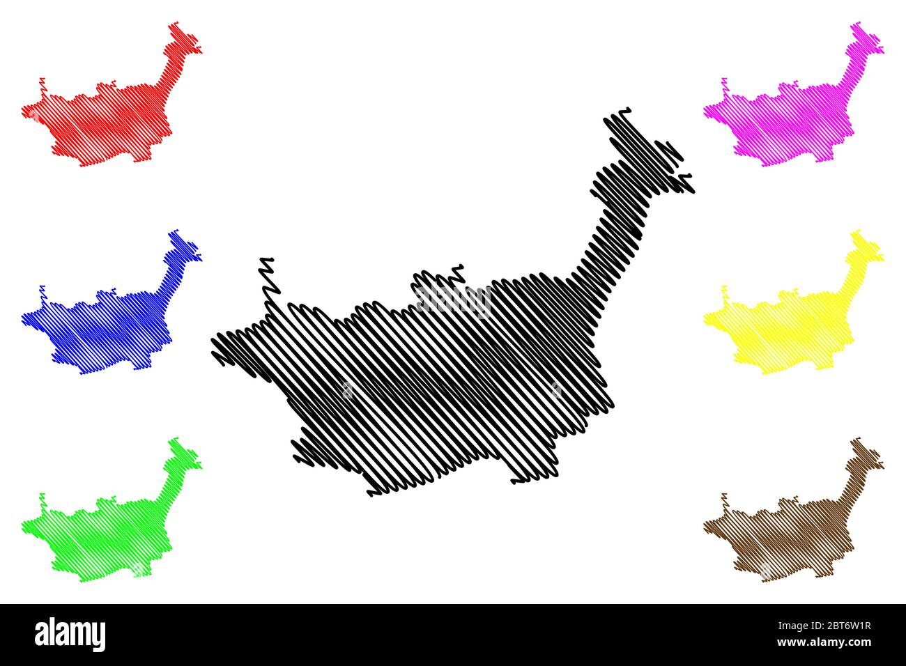 Baia Mare City (Republic of Romania, Maramures County) map vector ...