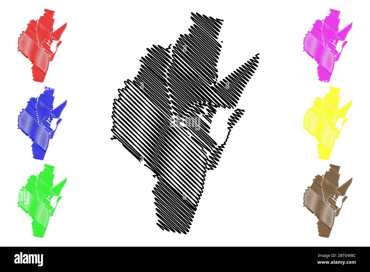 Alkmaar City (Kingdom of the Netherlands, North Holland) map vector ...