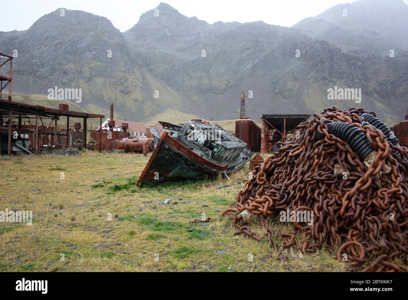 Grytviken whaling station in South Georgia Stock Photo - Alamy