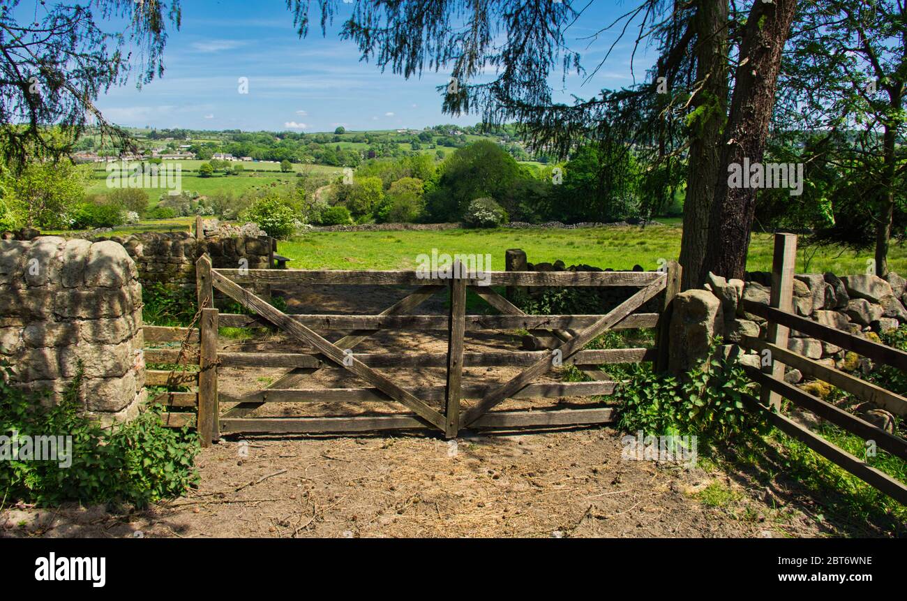 The Village of Ashover and The Gregory Mine Stock Photo - Alamy