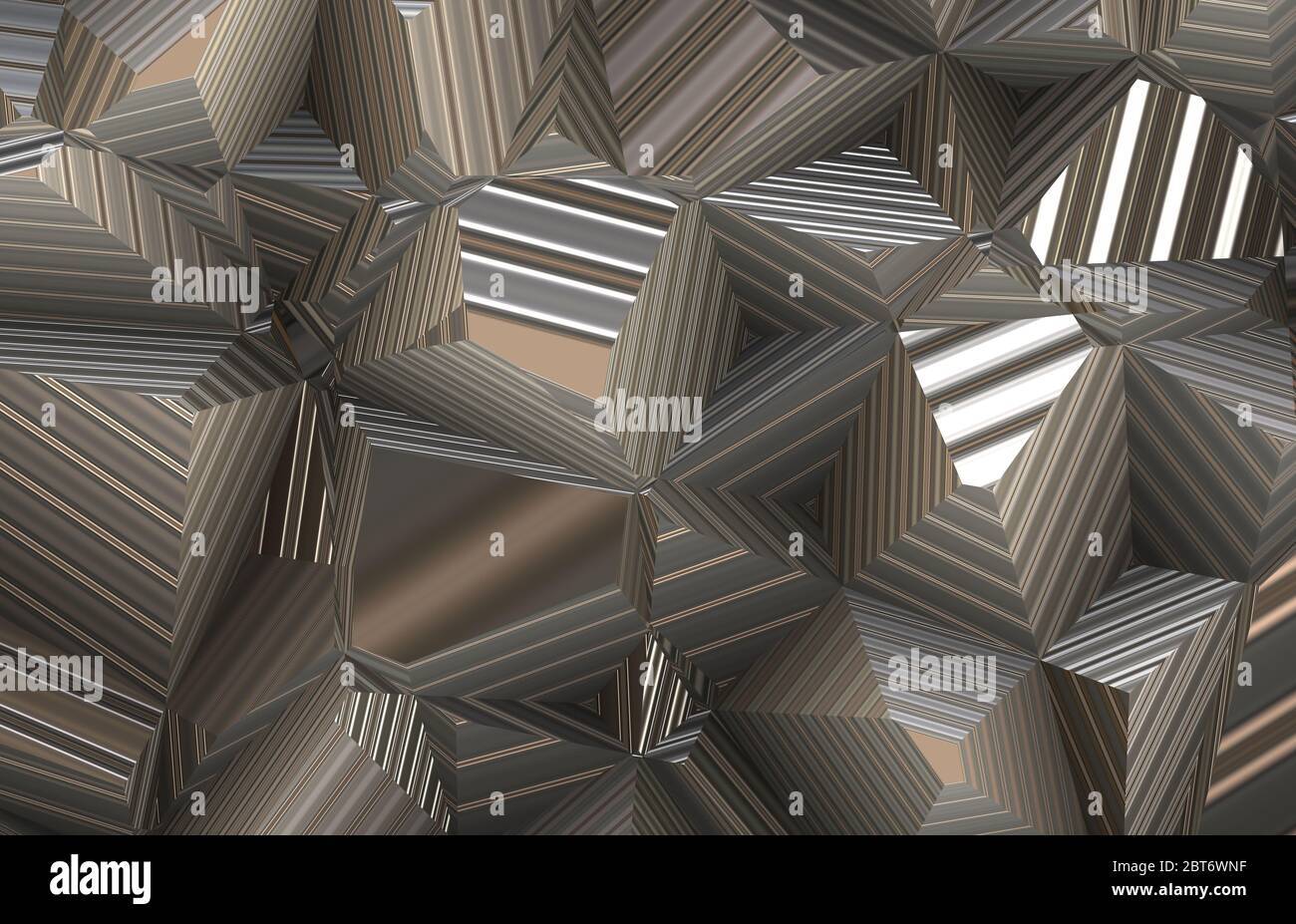 abstract futuristic crystal metal steel Stock Photo - Alamy