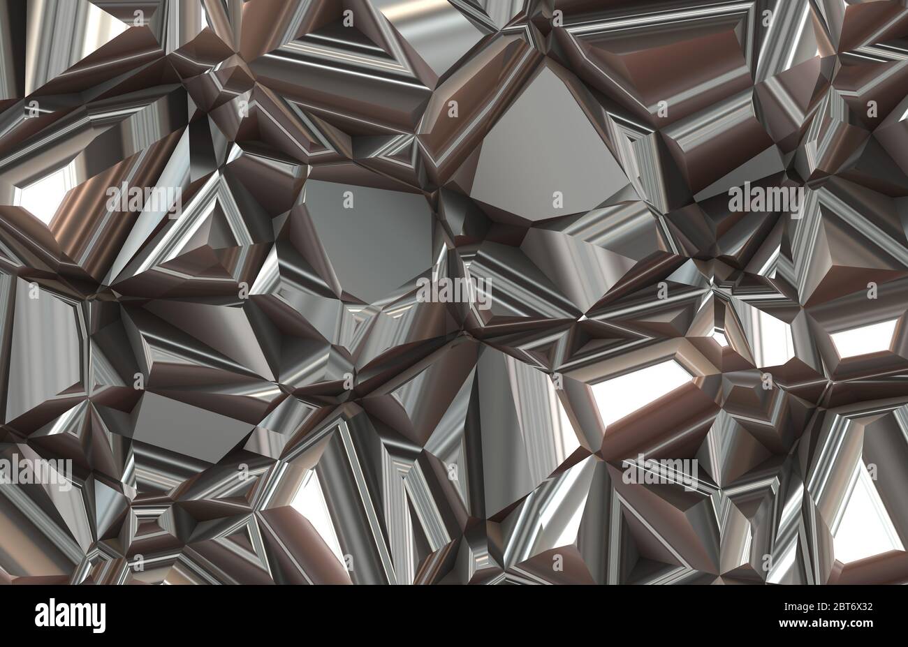 abstract futuristic crystal metal steel Stock Photo - Alamy