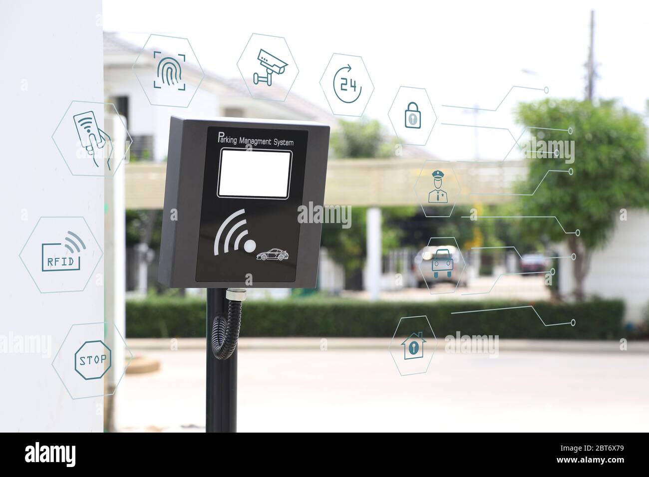 Automatic barrier gate and RFID card dispenser system with security ...