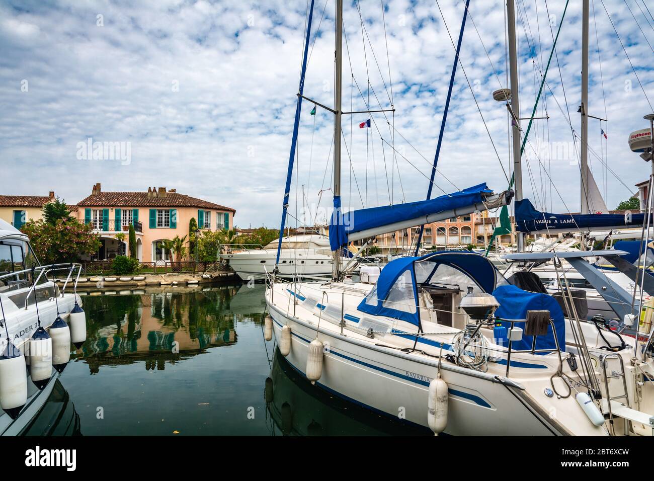 Port Grimaud, France - June 11, 2019 : Port Grimaud, the Venice of ...