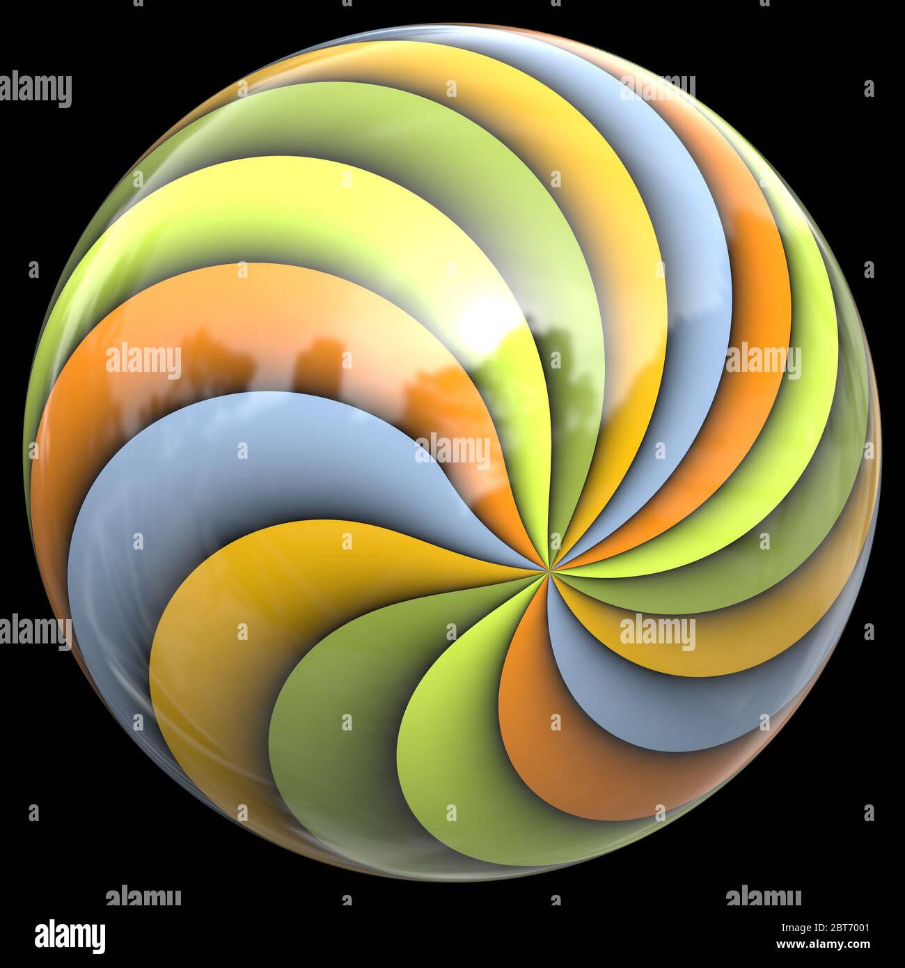 decorative 3d glass sphere Stock Photo - Alamy