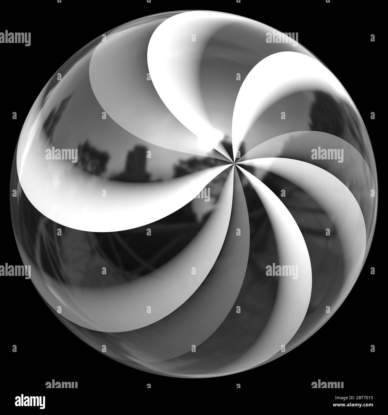 decorative 3d glass sphere Stock Photo - Alamy