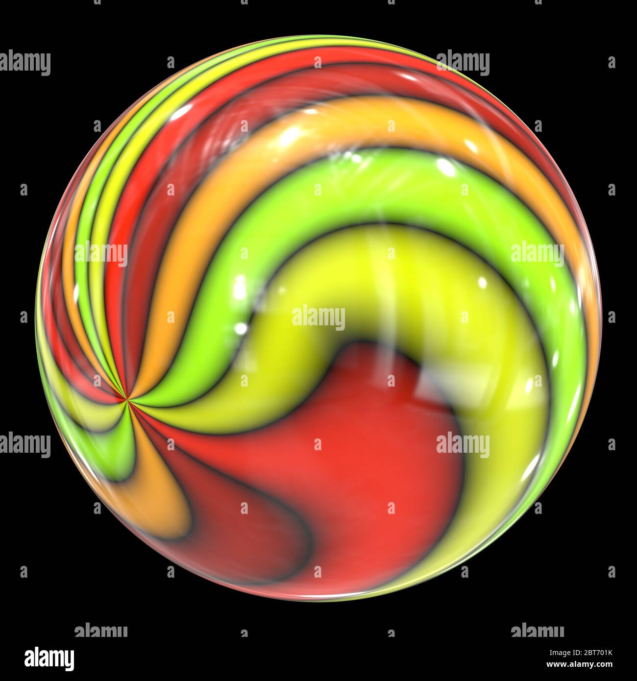 decorative 3d glass sphere Stock Photo - Alamy