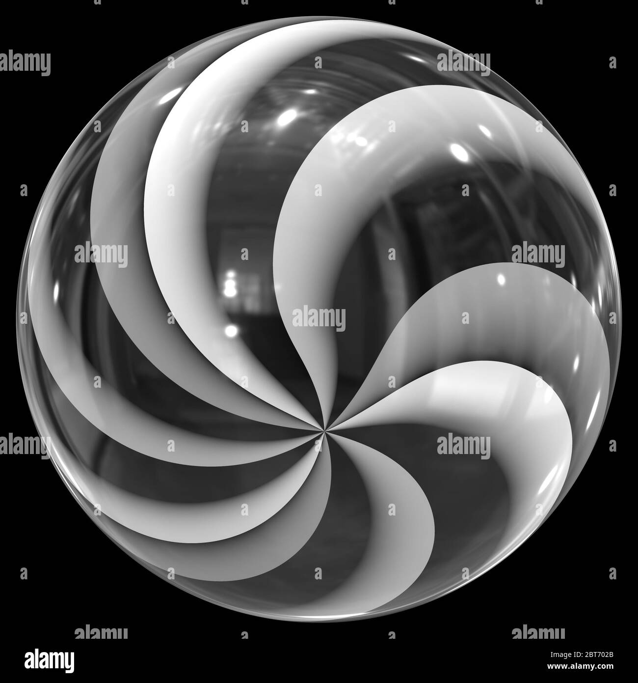 decorative 3d glass sphere Stock Photo - Alamy