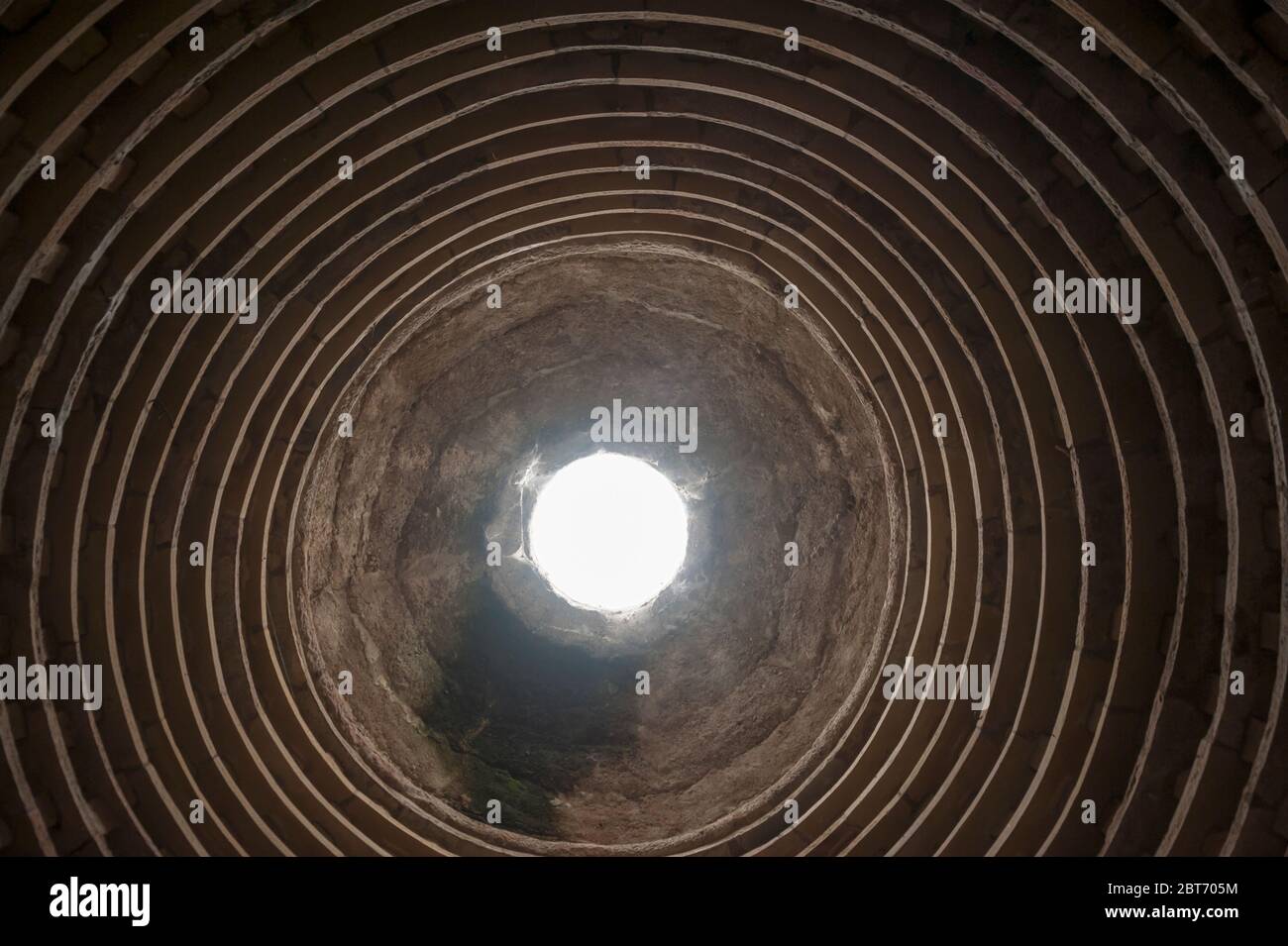 Interior of Doocot (dovecot) in grounds of 13th Century, Dirleton ...