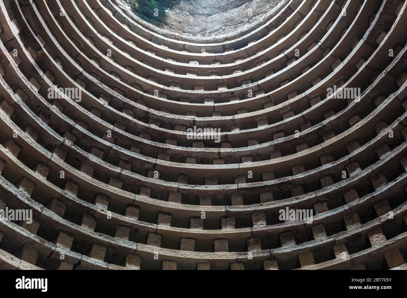 Interior of Doocot (dovecot) in grounds of 13th Century, Dirleton ...