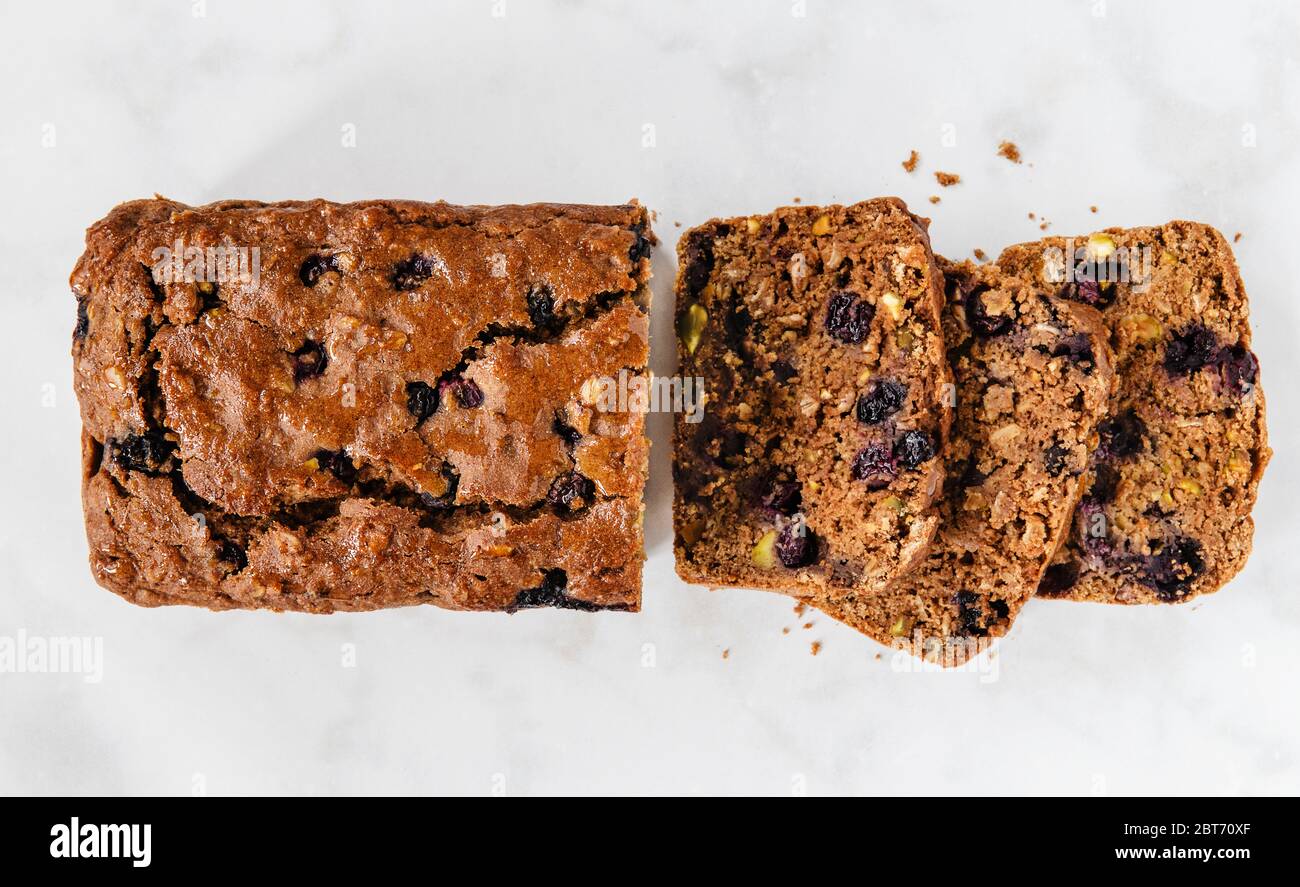sweet bread with fruit and nuts Stock Photo - Alamy
