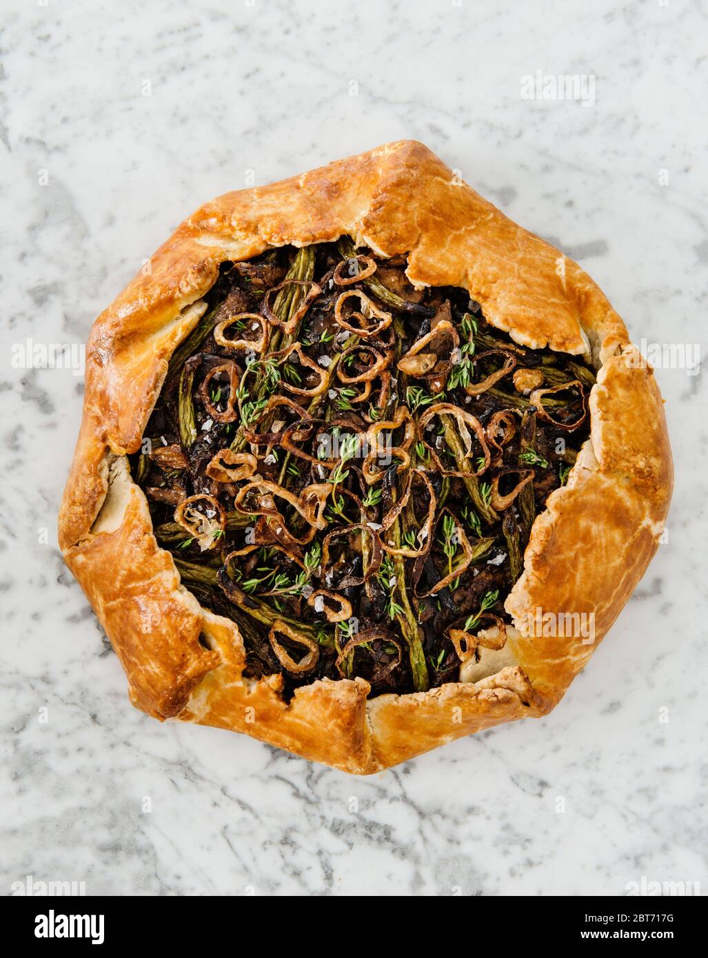 Savory Galette pie Stock Photo - Alamy