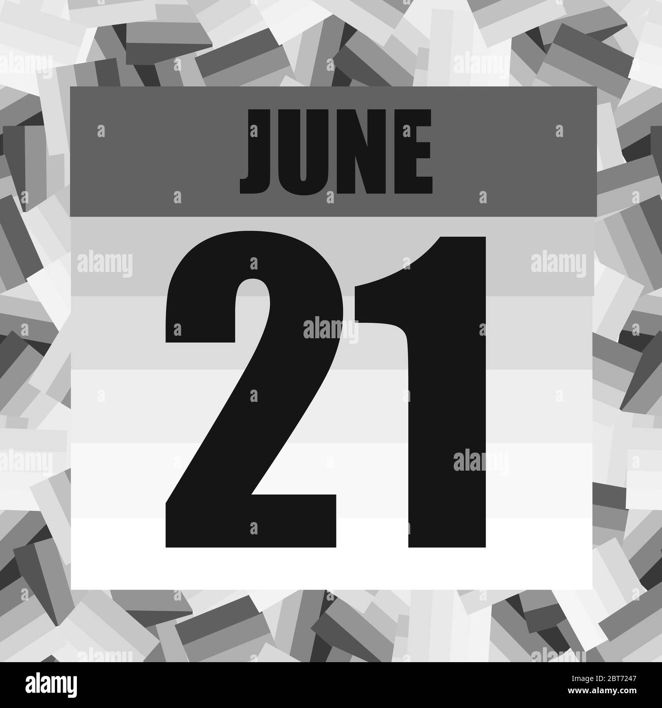 June 21 icon. For planning important day. Banner for holidays and ...