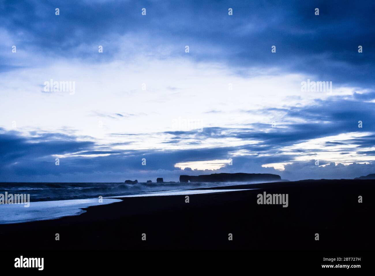 Night view ocean drive in hi-res stock photography and images - Alamy