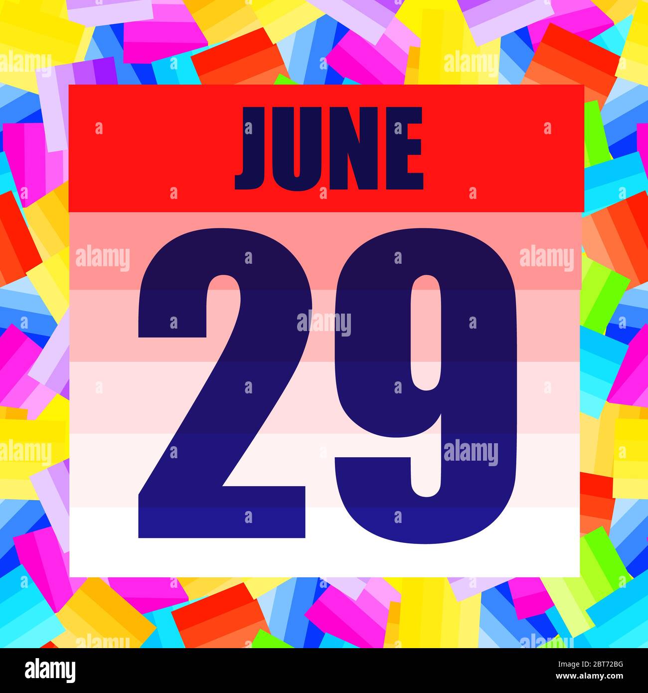 June 29 icon. For planning important day. Banner for holidays and ...