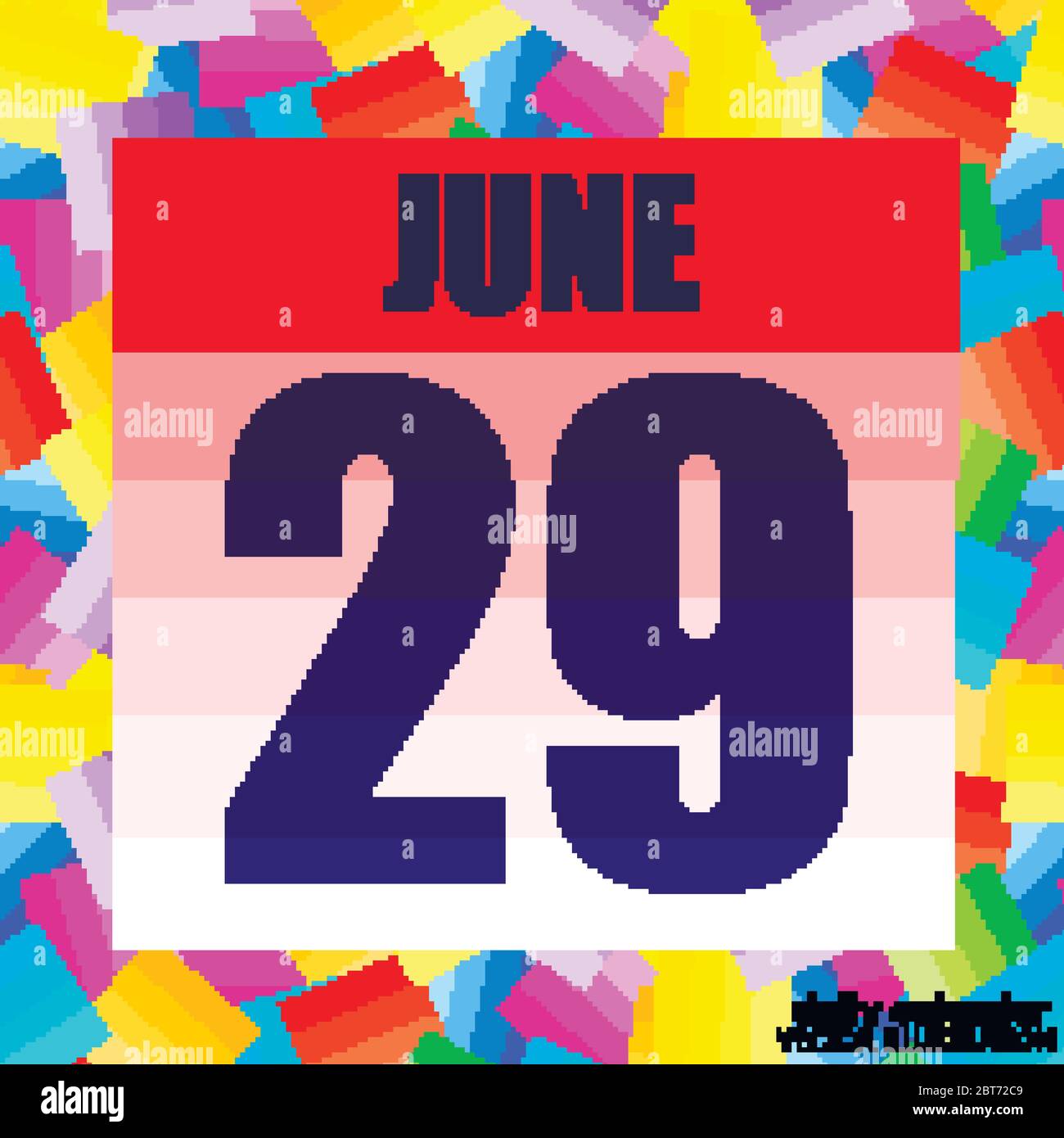 June 29 icon. For planning important day. Banner for holidays and ...