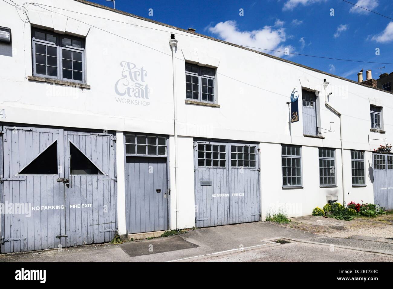 Row of Arts and Crafts Workshop buildings Stock Photo - Alamy