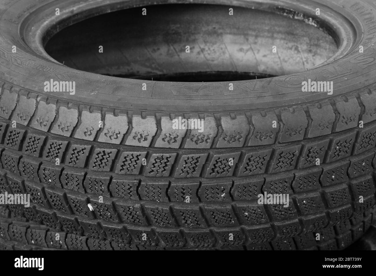 Tire retreading Black and White Stock Photos & Images - Alamy