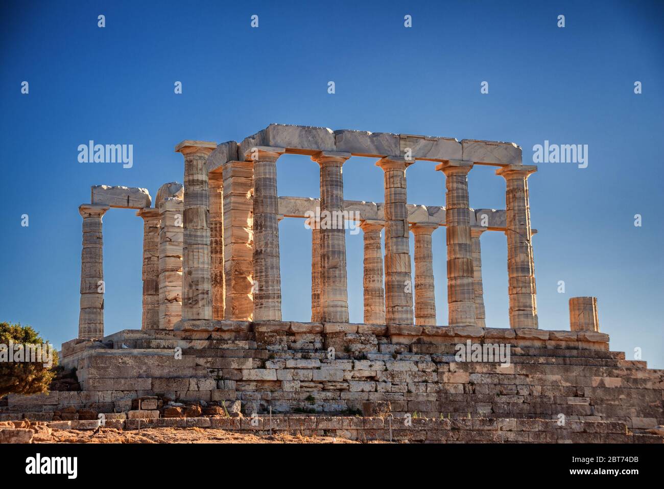 Poseidon's Temple in Cap Sounio, Greece Stock Photo - Alamy