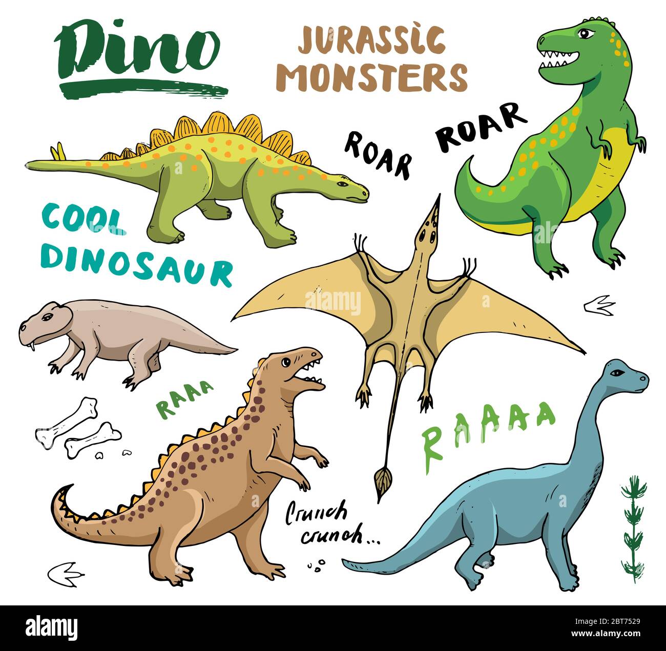 Cute Dinosaur Doodles