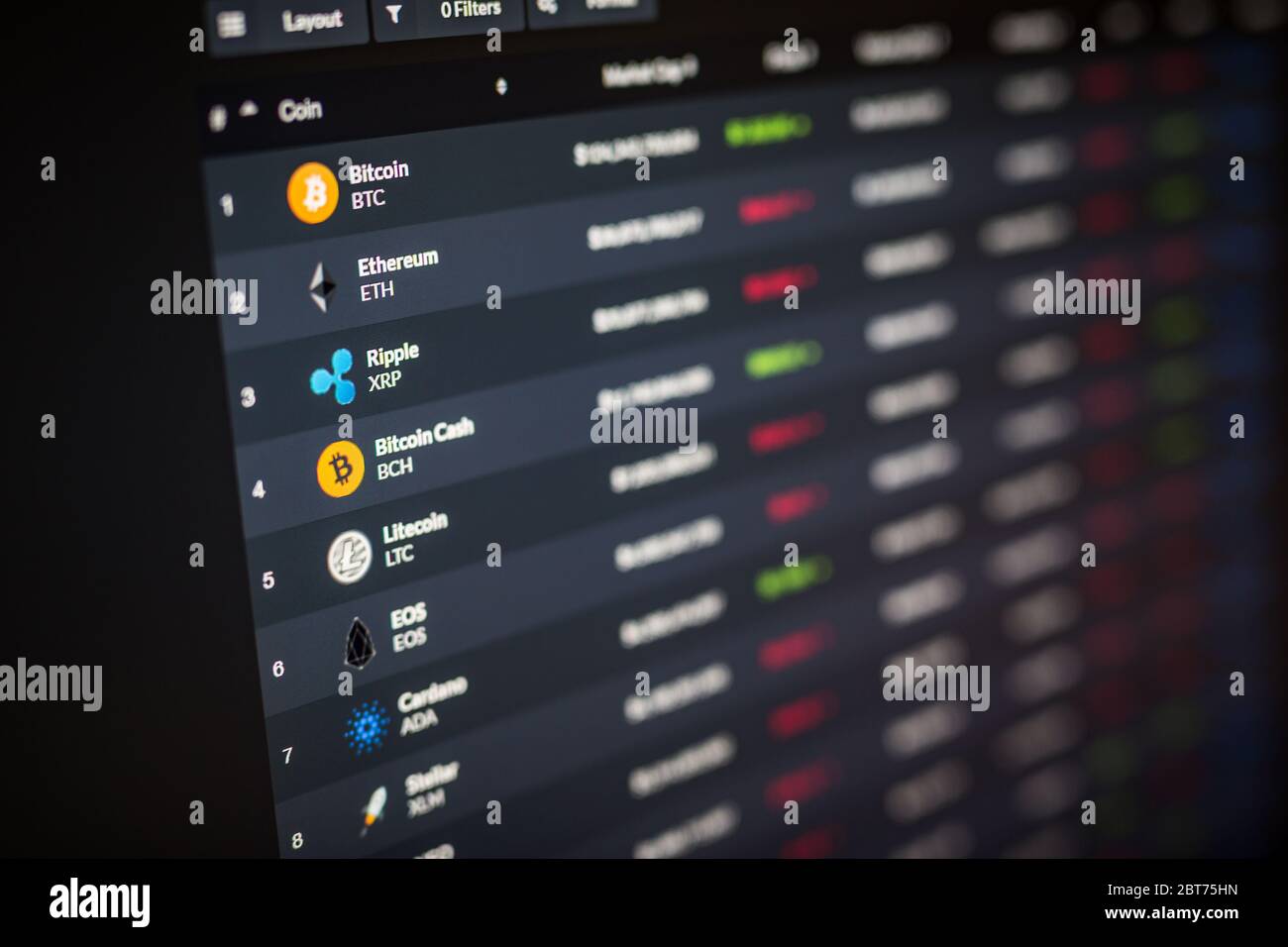 Cryptocurrency market hi-res stock photography and images - Alamy