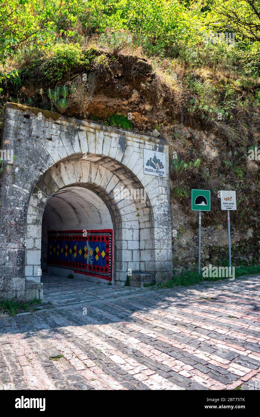 The cold war tunnel under the Fortress of Gjirokastra Stock Photo - Alamy