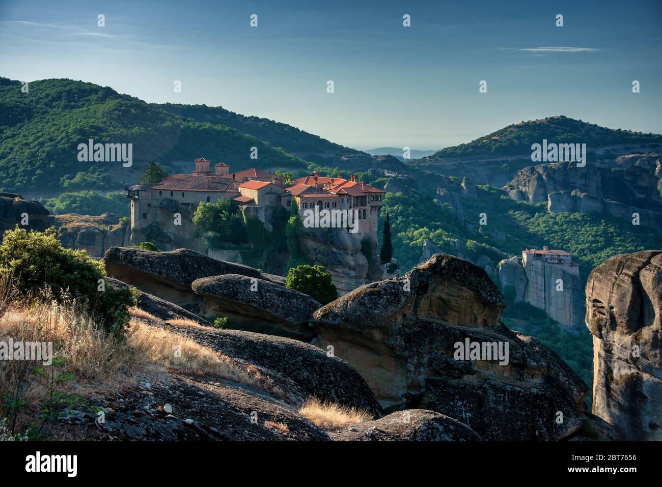 Amazing View on the Rock formations with the famous Monasteries in ...