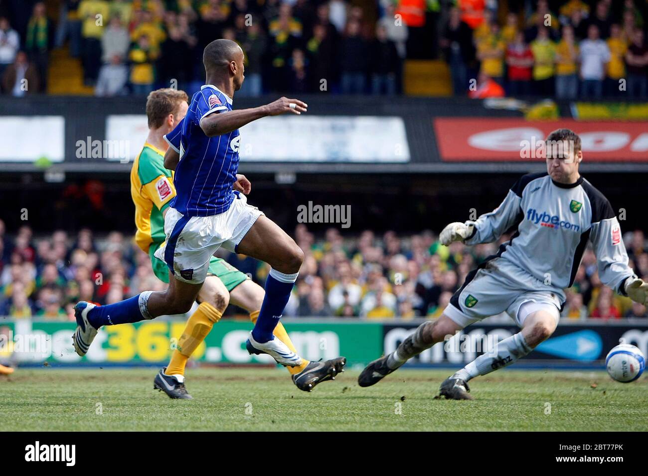 IPSWICH, UK. APRIL 13: Ipswich's Danny Haynes shoots and scores Ipswich ...