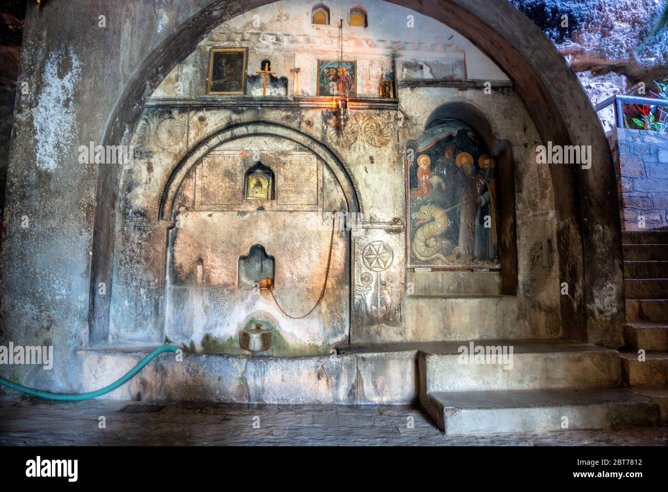 Inside View of Mega Spilaio the Monastery of the Dormition of the ...