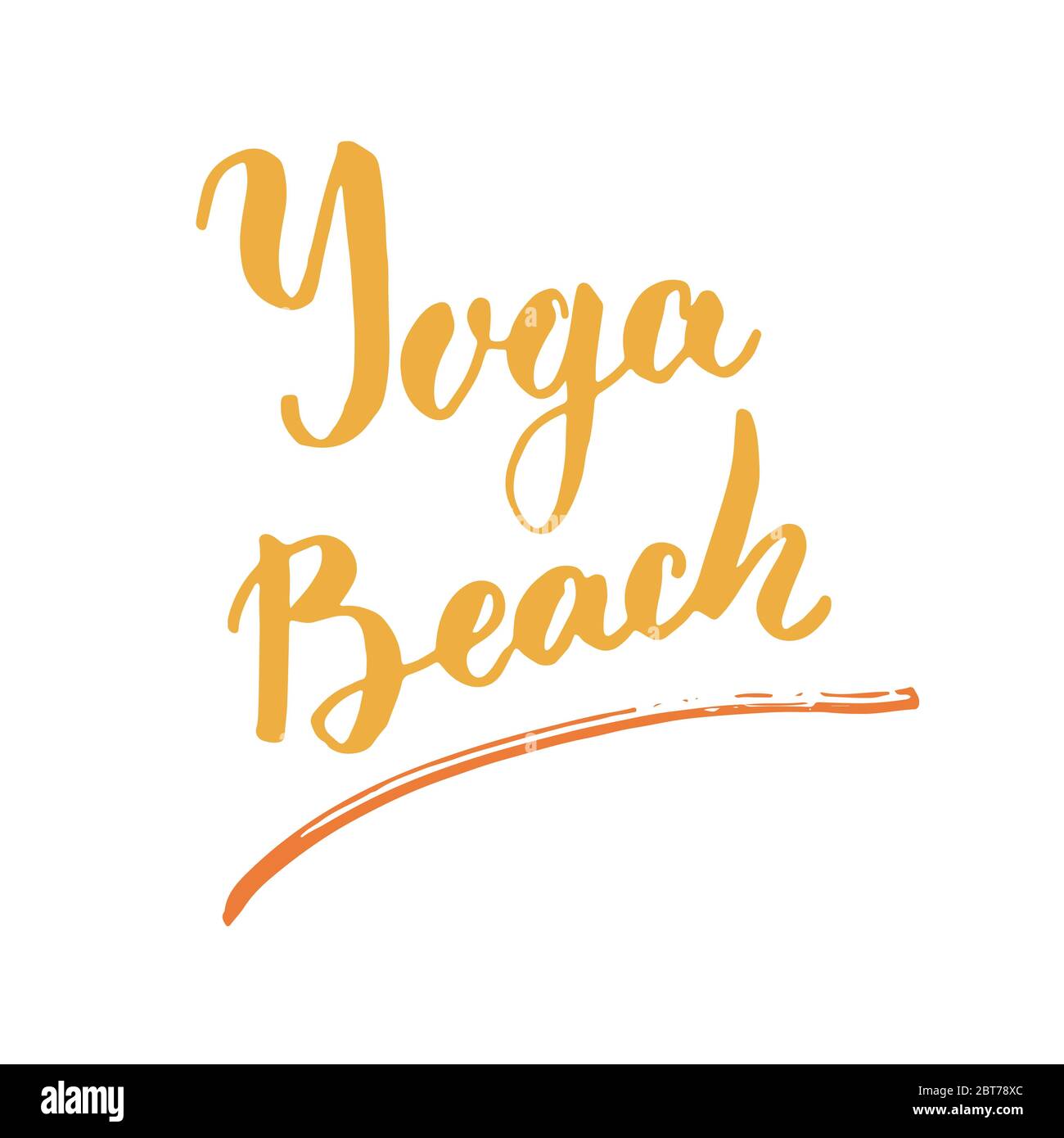 Yoga Lettering label. Calligraphic Hand Drawn yoga sketch doodle ...