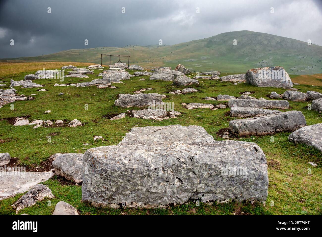 Stecci in Durmitor National Park in northeastern Montenegro. These ...