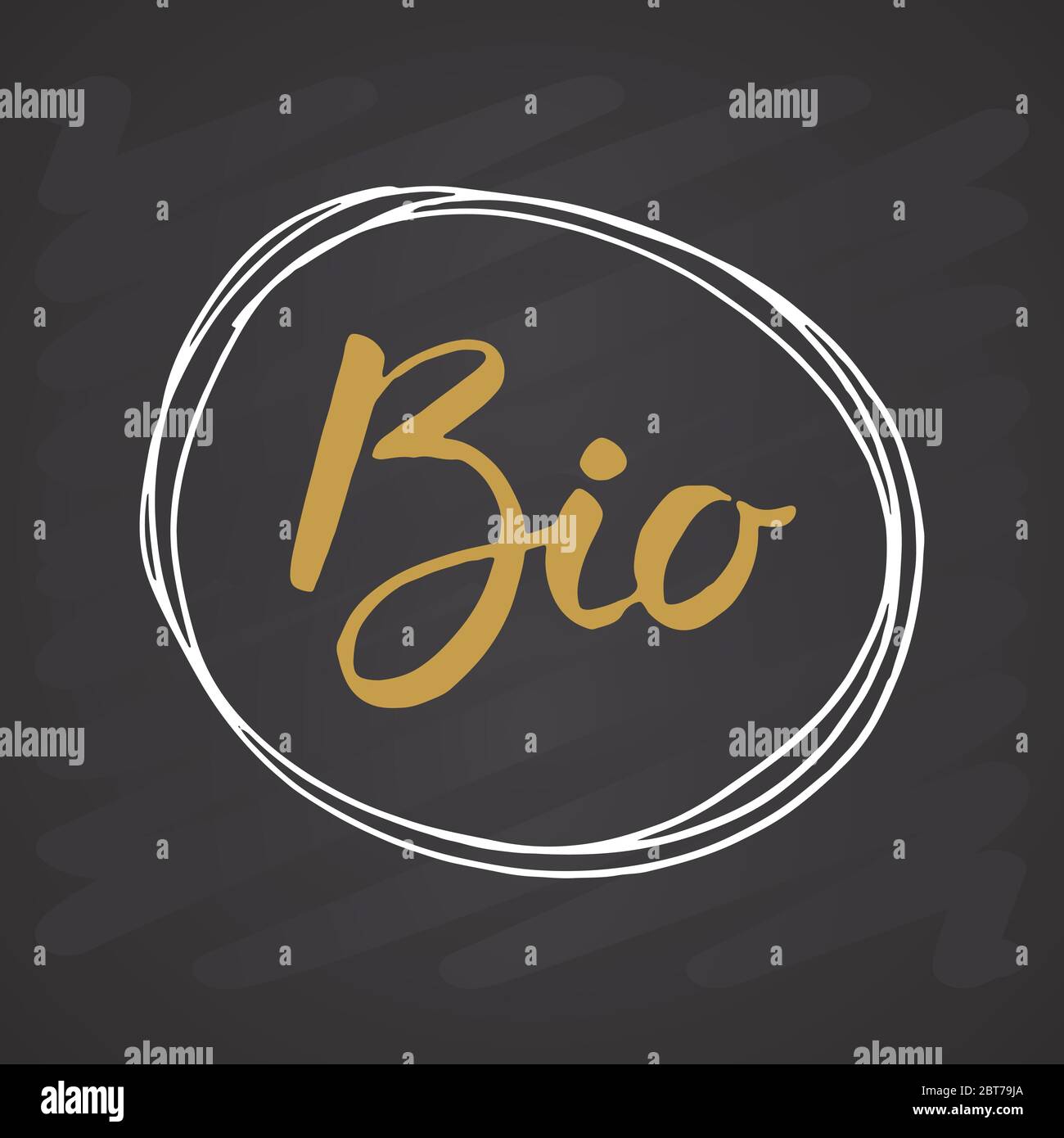 Bio Lettering label. Calligraphic Hand Drawn eco friendly sketch doodle ...