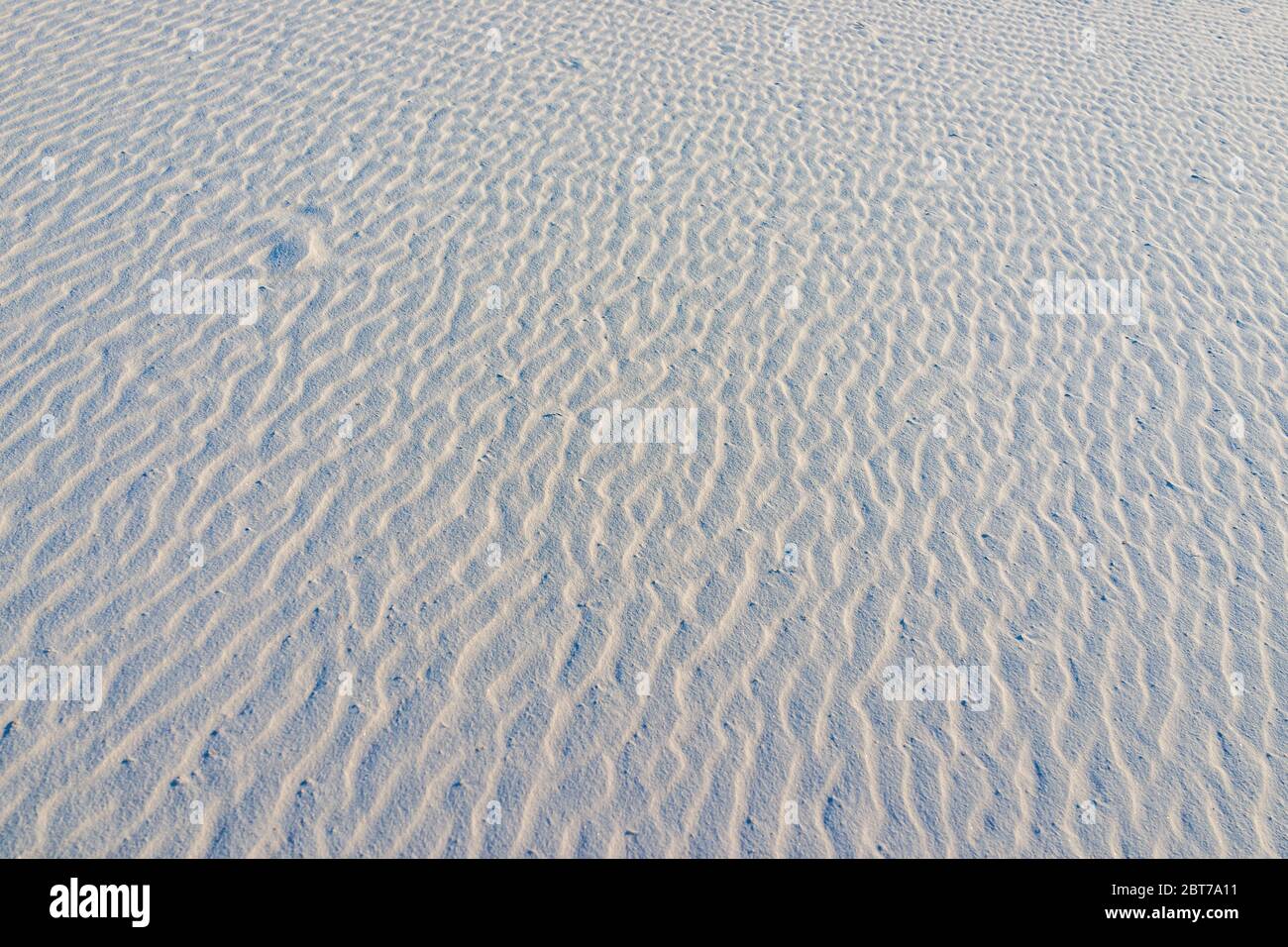 White sands dunes national monument gypsum sand with abstract ripple ...