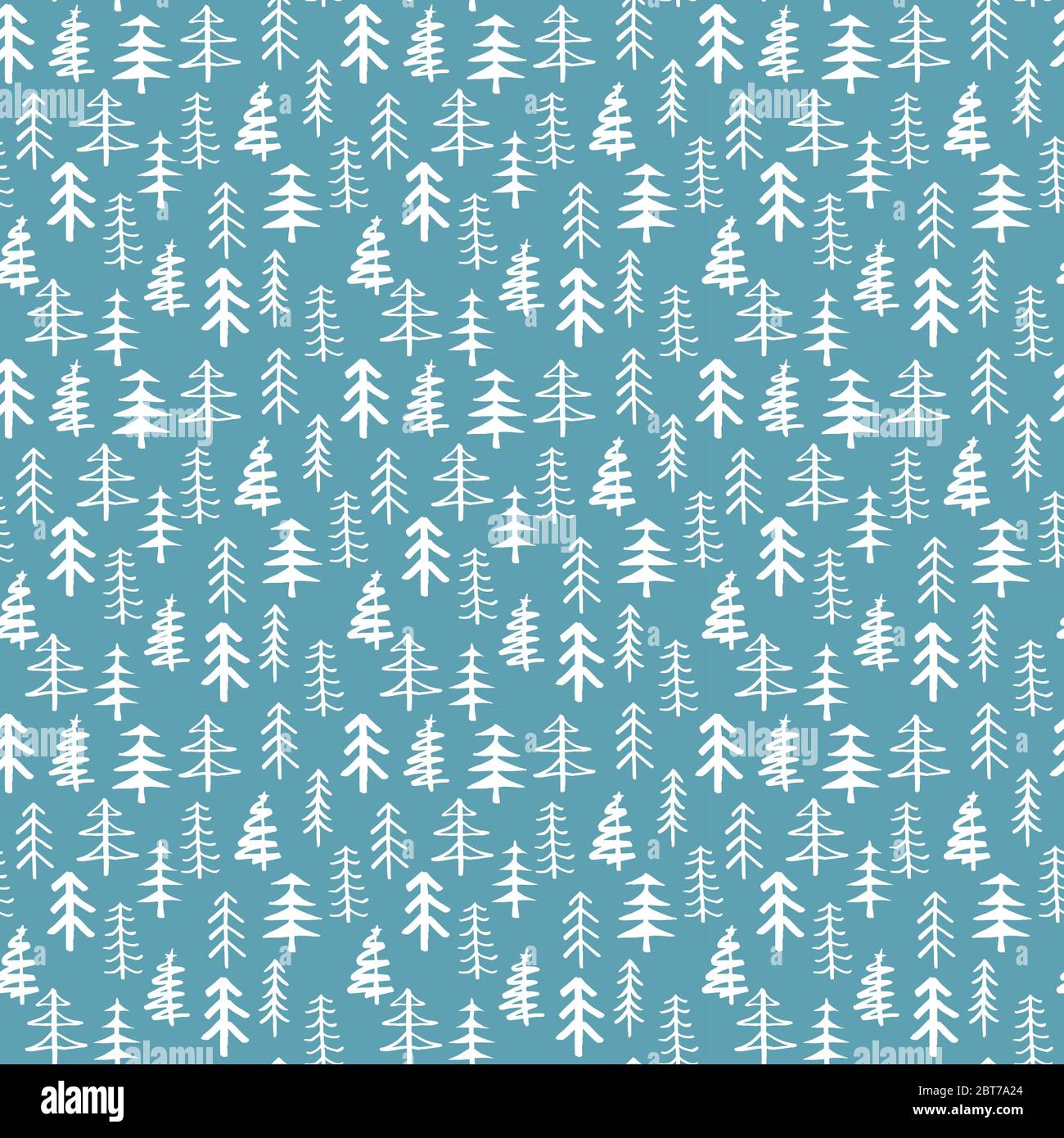 Pine tree seamless pattern. New Year and Christmas background, vector Illustration Stock Vector ...