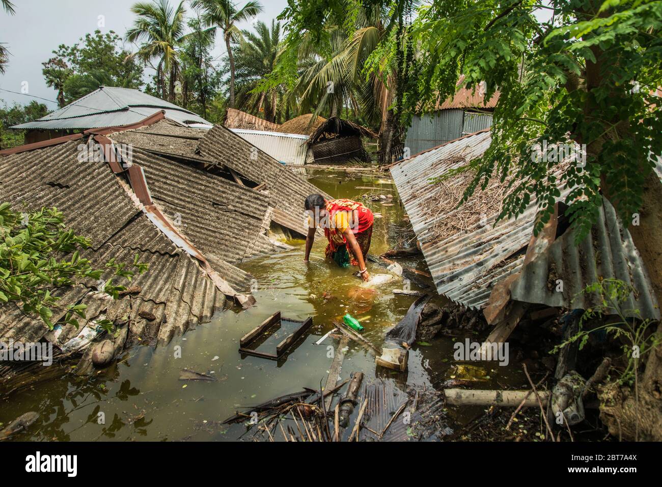 Cyclone Amphan affected area atKhulna. Bangladesh Stock Photo - Alamy