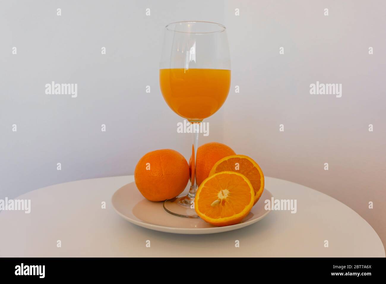fresh orange glass isolated Stock Photo - Alamy