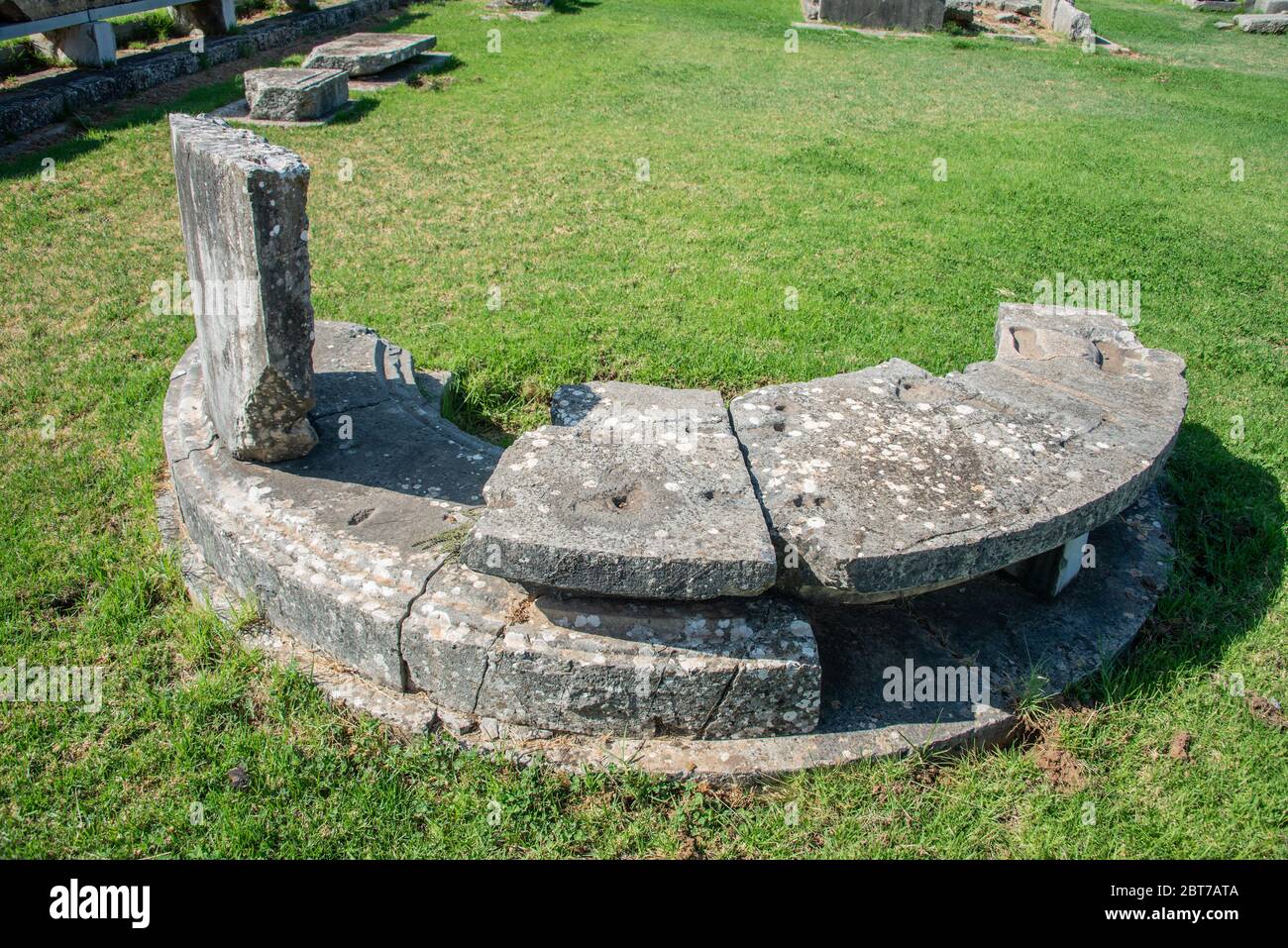 Impressions of the ancient Messene (ancient Messini) site, Greece Stock ...