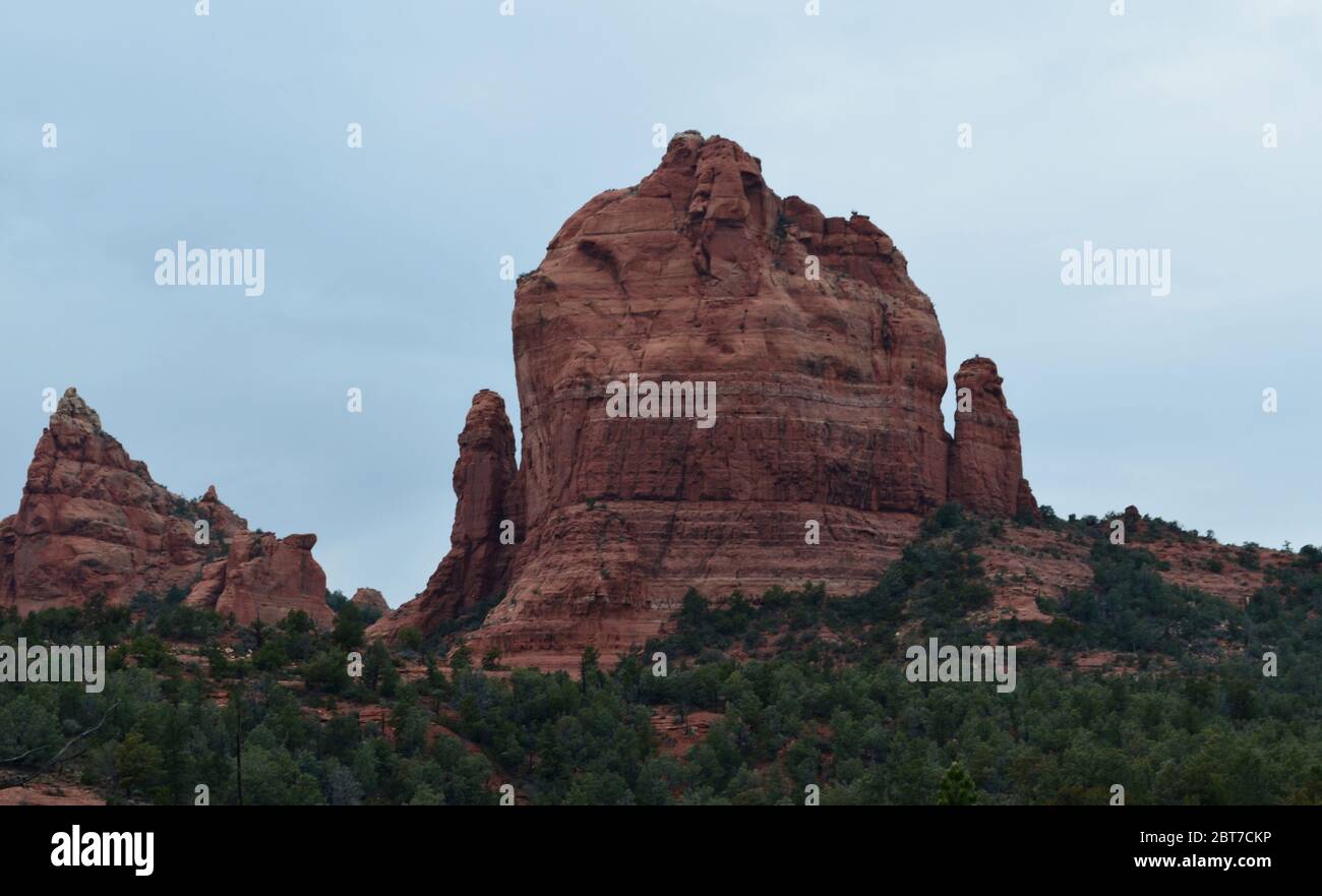 Amazing view of bell rock made of a red sandstone Stock Photo - Alamy