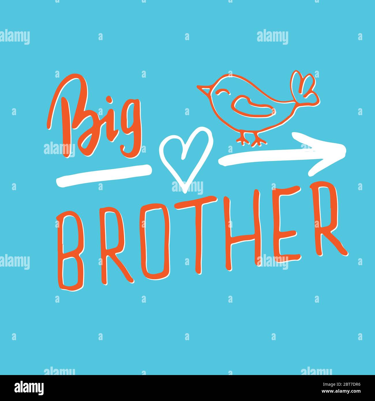 Big brother, Calligraphic Lettering sign, child nursery printable ...