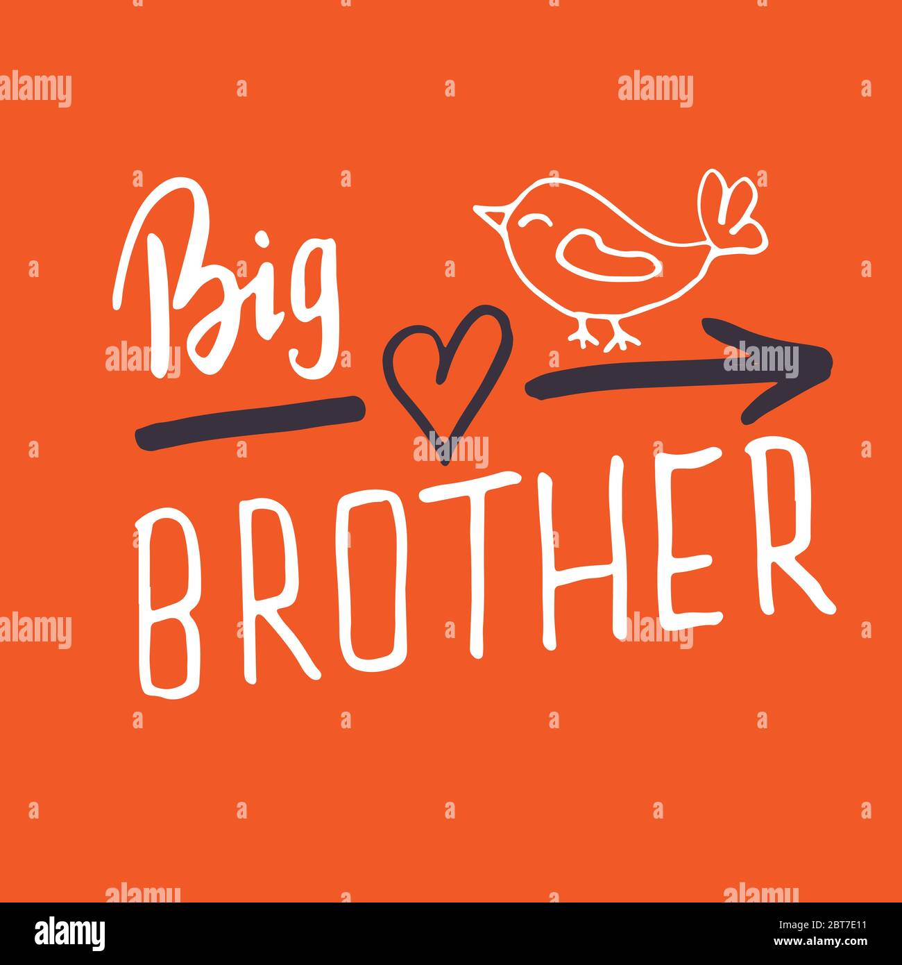 Big brother, Calligraphic Lettering sign, child nursery printable ...