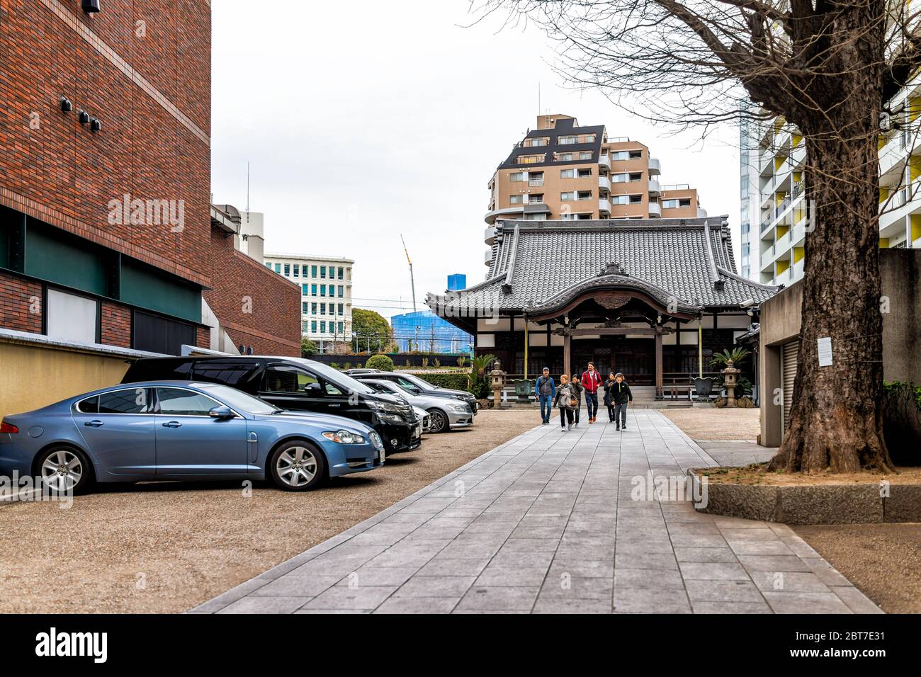 Tokyo, Japan - March 28, 2019: Famous Togo shrine temple exterior with ...