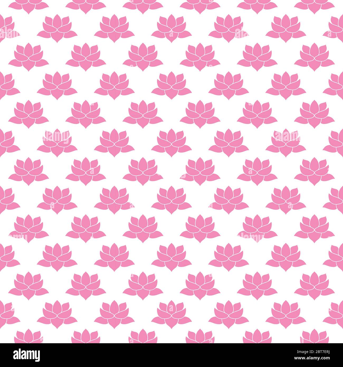Lotus flower Seamless Pattern, Hand Drawn doodle background. Vector ... Lotus flower Seamless Pattern, Hand Drawn doodle background. Vector ...