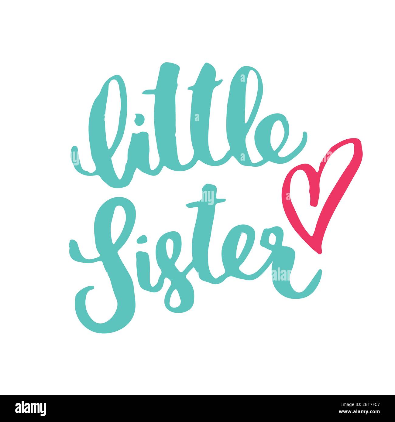 Sister calligraphic Lettering sign, child nursery printable phrase ...