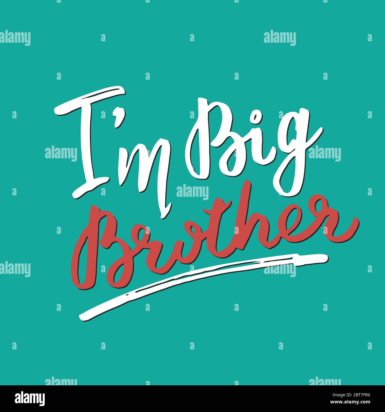 Big brother, Calligraphic Lettering sign, child nursery printable ...